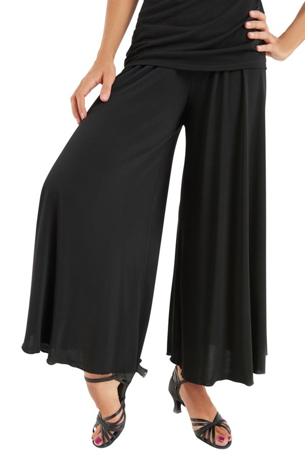 Flotte sorte bukser m.vidde